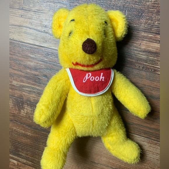 Disney | Toys | Vintage Sears Disney Winnie The Pooh Bear With Bib ...